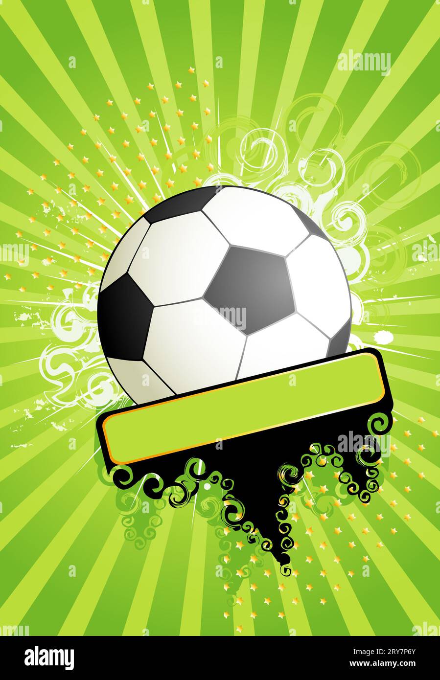 Soccer design element with ball Stock Photo - Alamy
