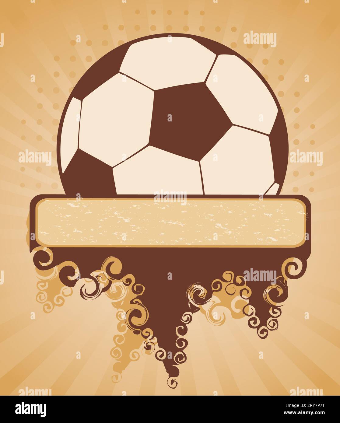Soccer design element with ball Stock Photo - Alamy