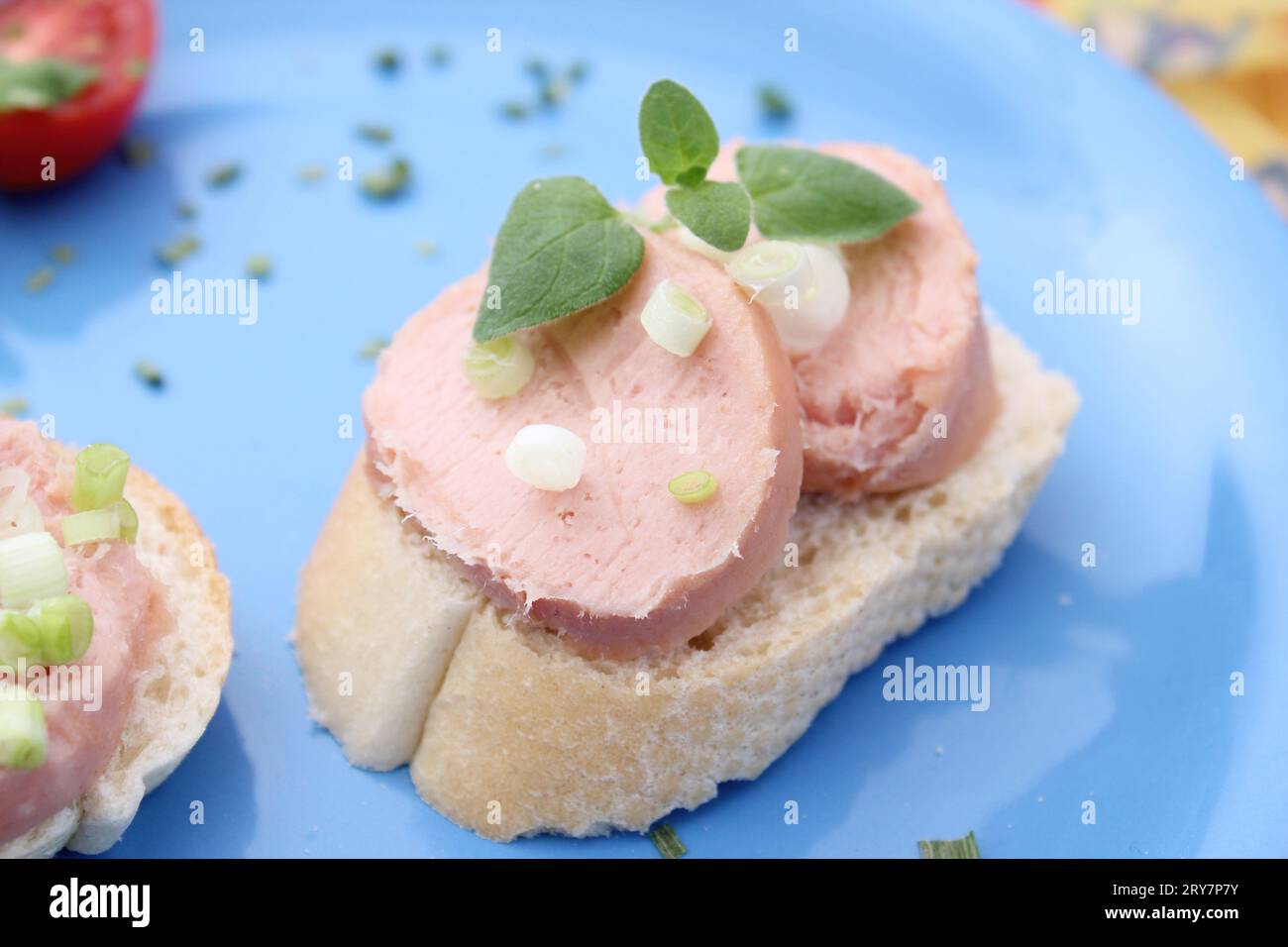 Tea sausage bread Stock Photo - Alamy