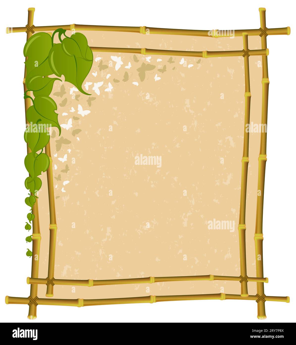 Grange background with tropical butterflies Stock Photo - Alamy