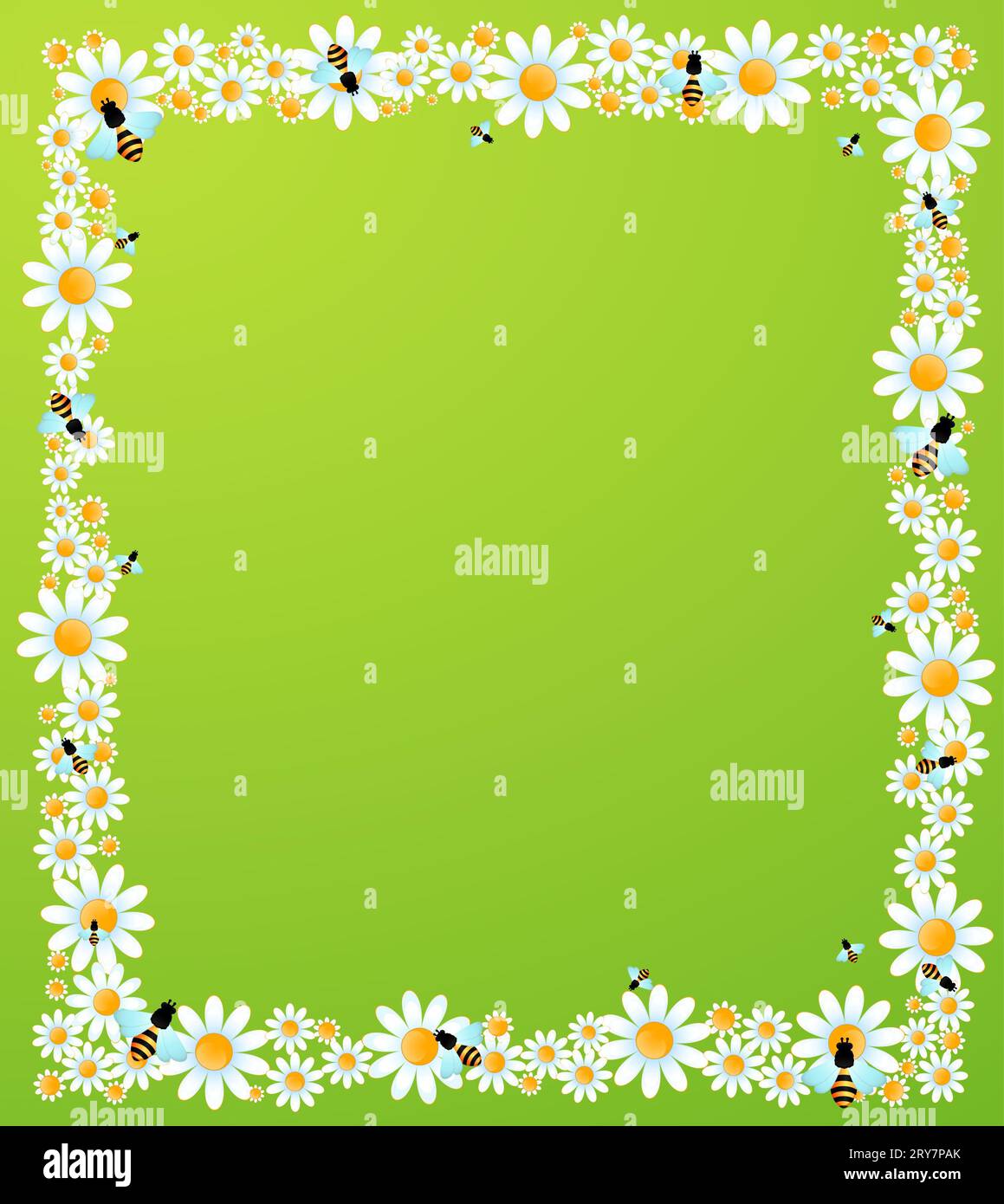Background with beautiful camomil Stock Photo - Alamy