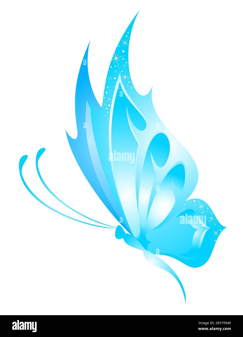 Butterfly line art Cut Out Stock Images & Pictures - Alamy