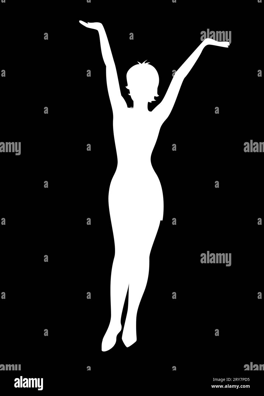 Sign beautiful female Black and White Stock Photos & Images - Alamy