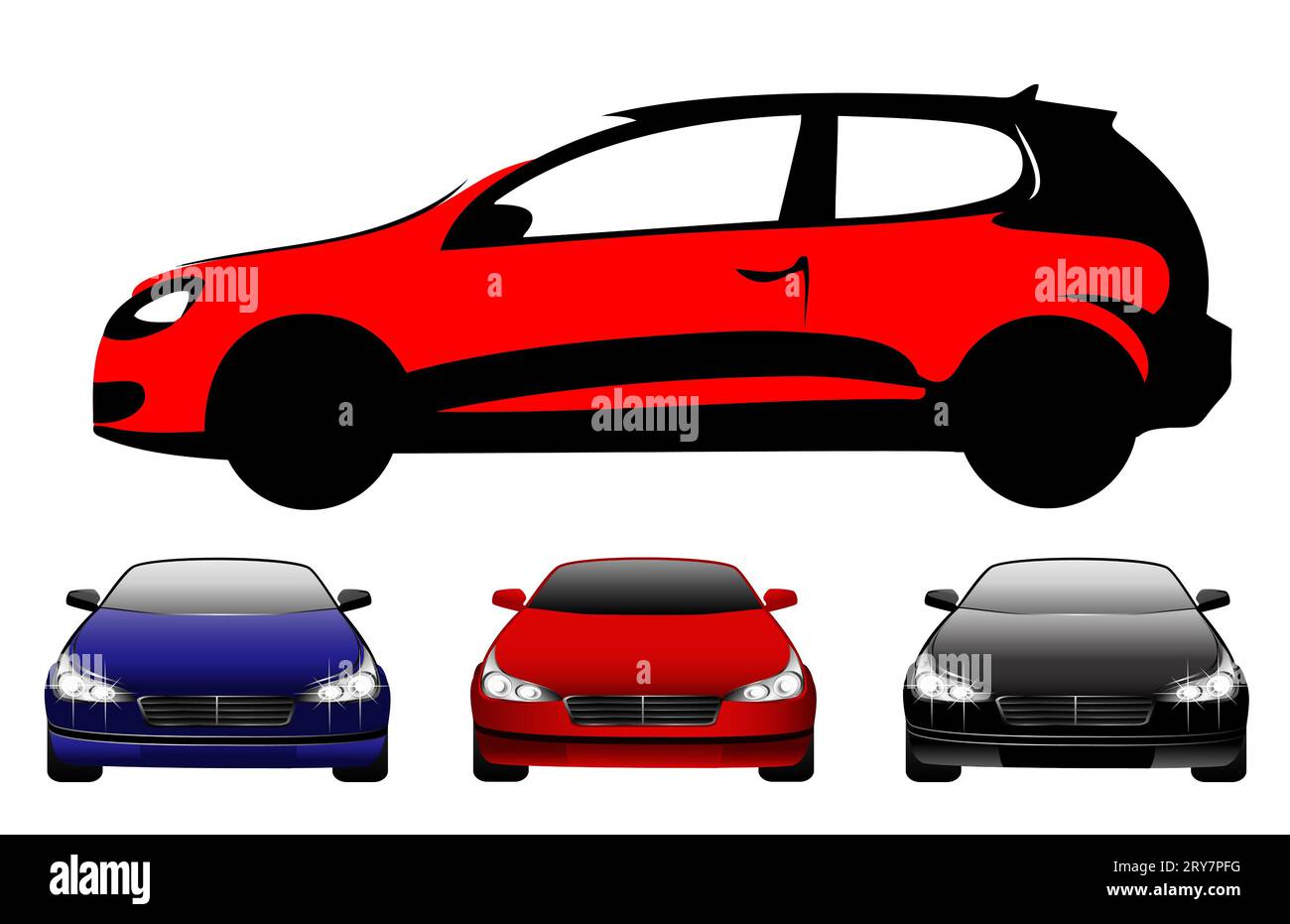 Set of beautiful cars Stock Photo - Alamy