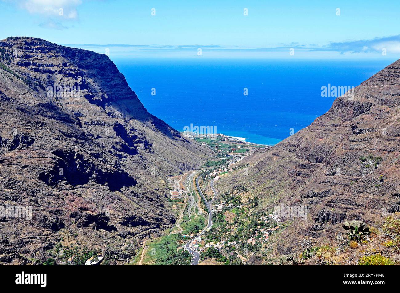 Gran Rey Valley Stock Photo - Alamy