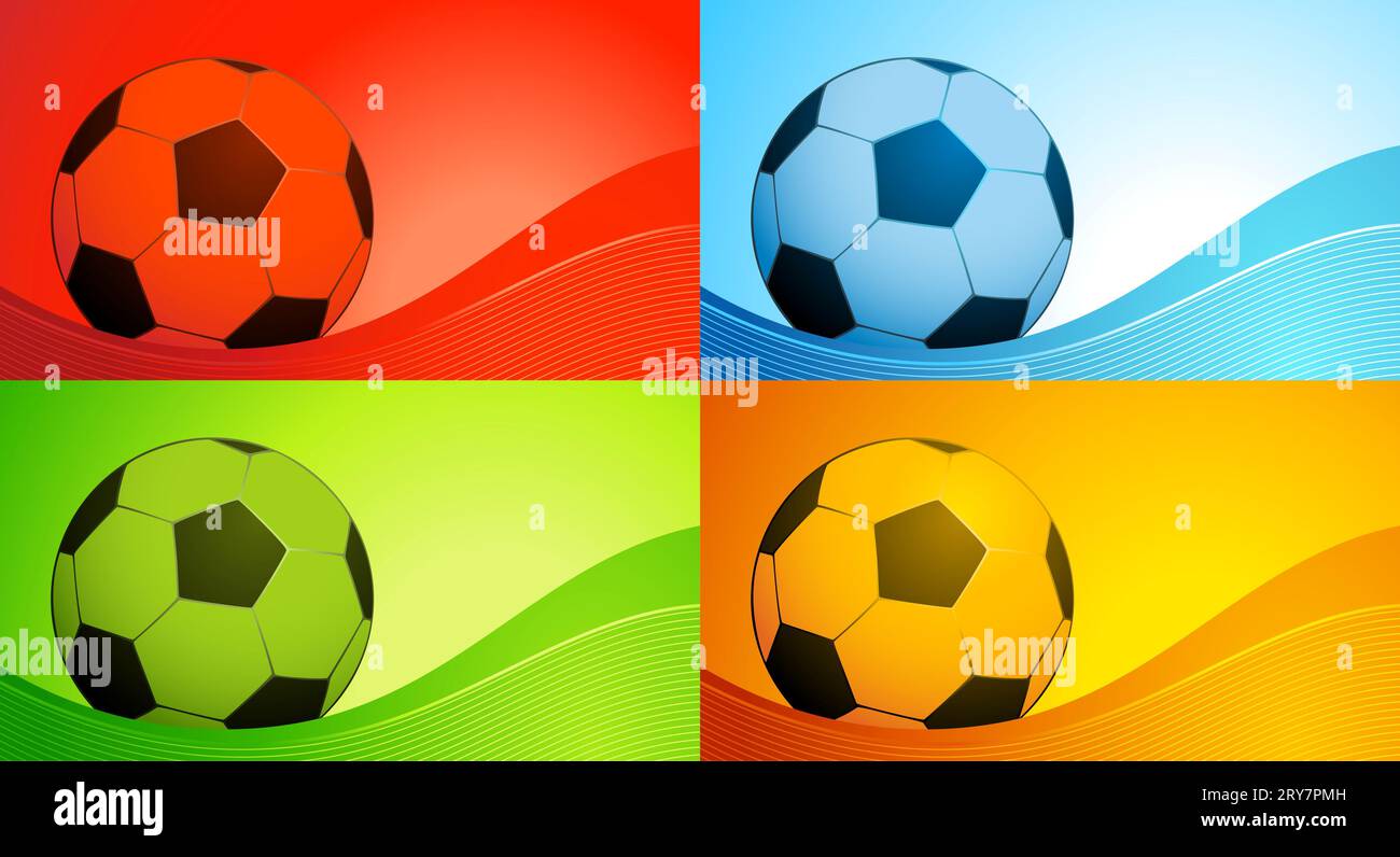 Isolated colored soccer ball hi-res stock photography and images - Alamy