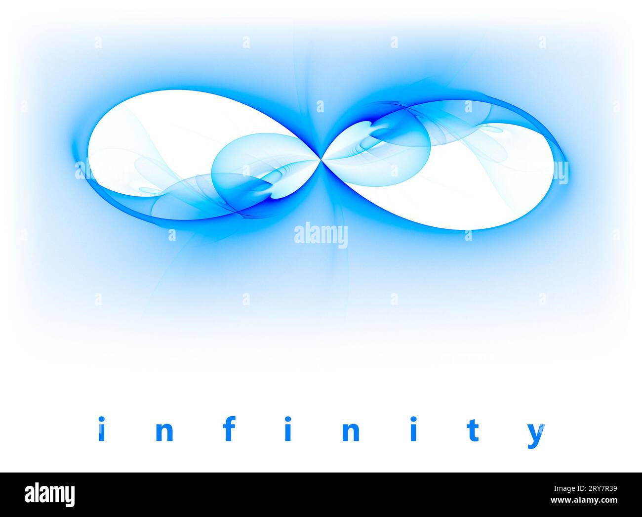 The sign of infinity - the fractal interpretation Stock Photo - Alamy
