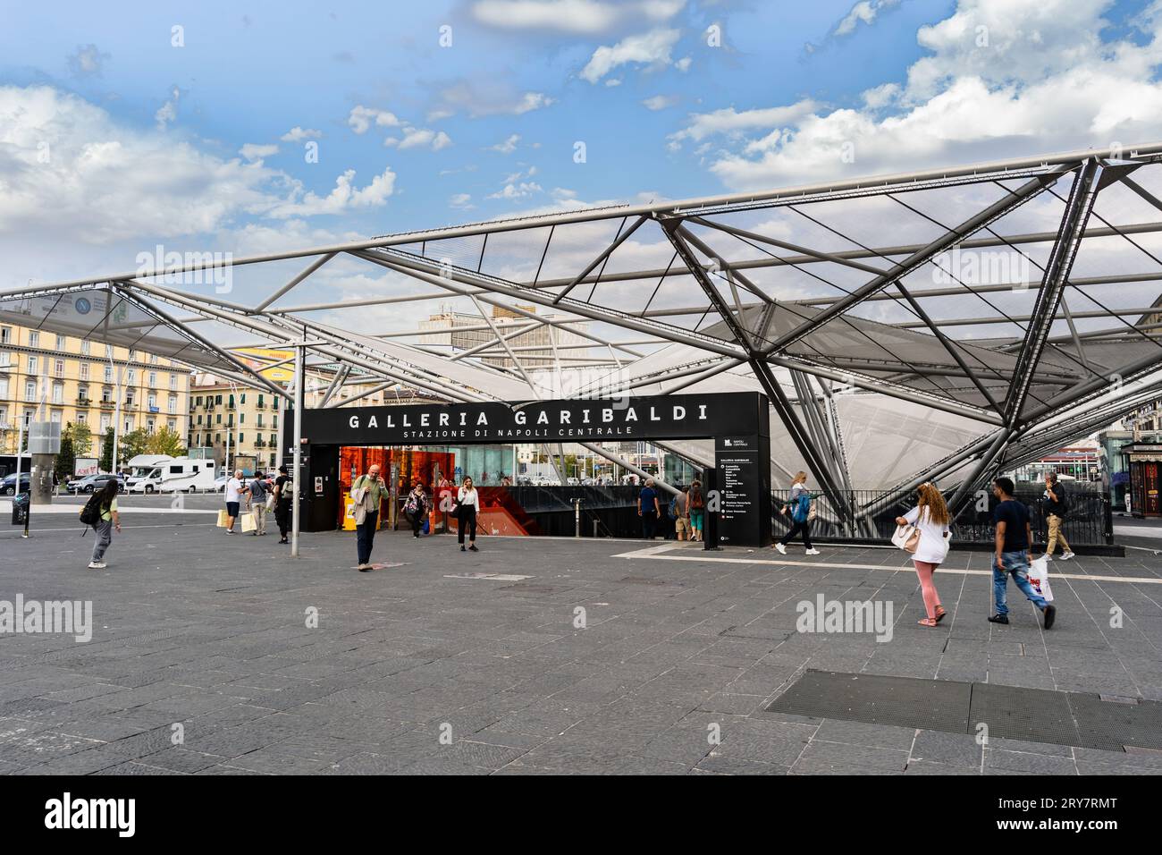 Naples, Italy - September 21, 2023: Interior of the Napoli Centrale ...