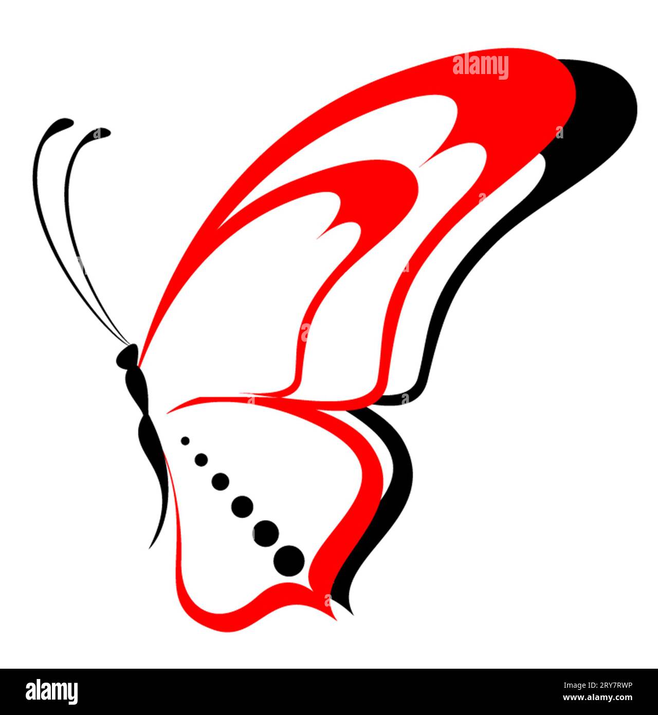 Abstract butterfly silhouette hi-res stock photography and images - Alamy