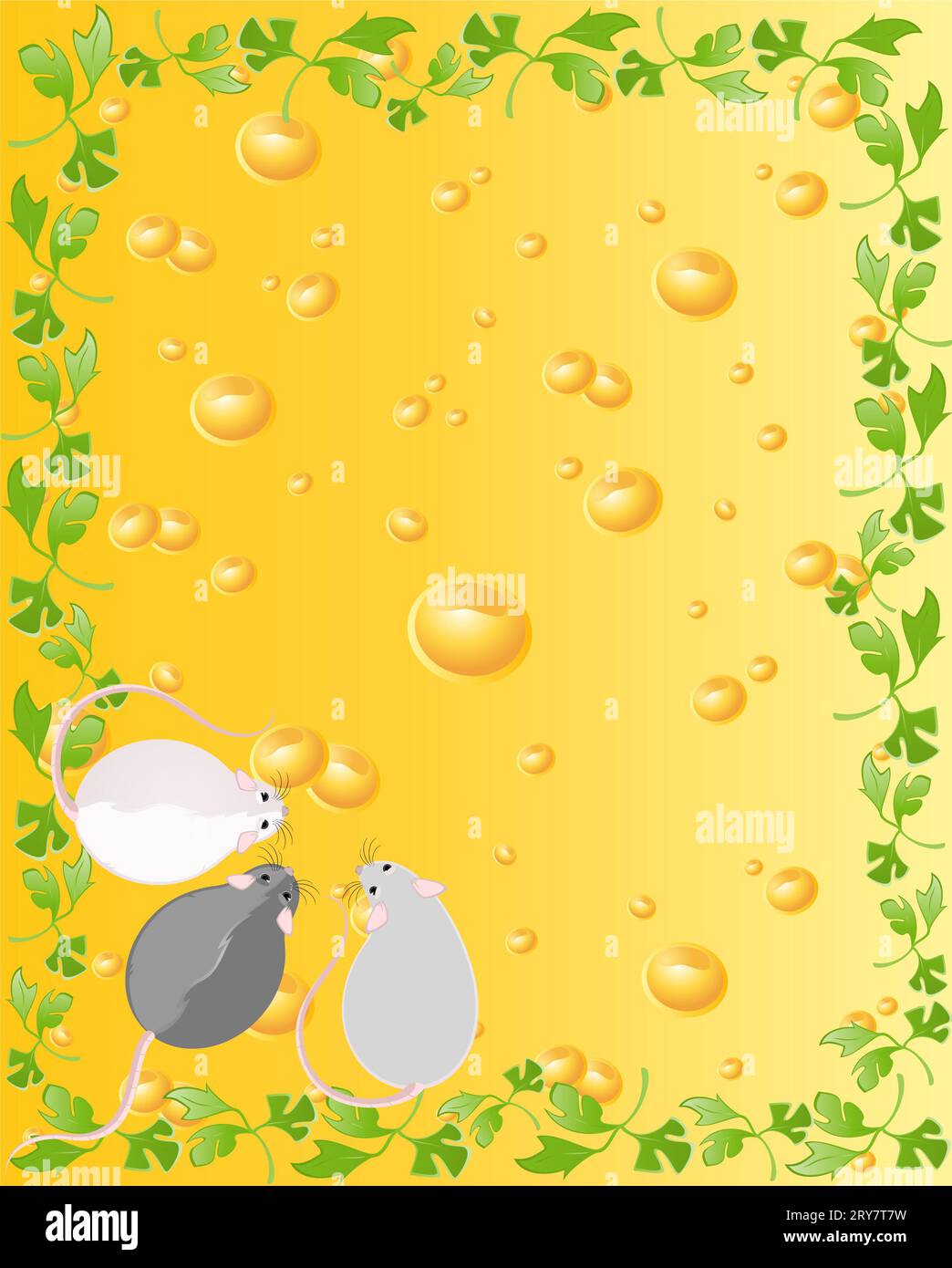 Mice against from yellow cheese full of holes Stock Photo - Alamy