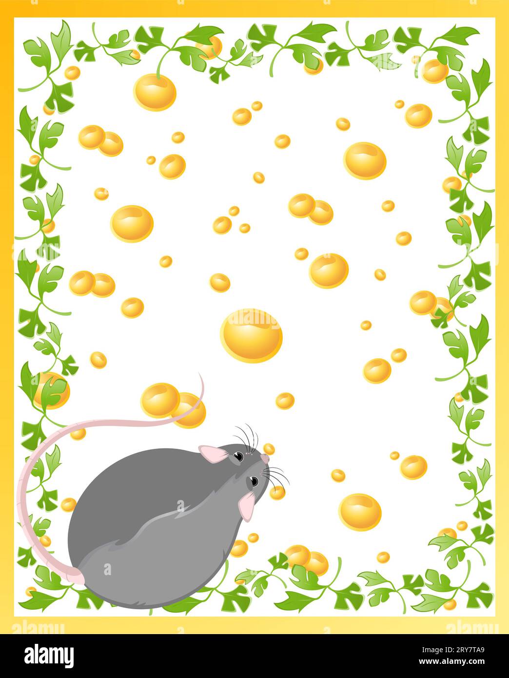 Mice against from yellow cheese full of holes Stock Photo - Alamy