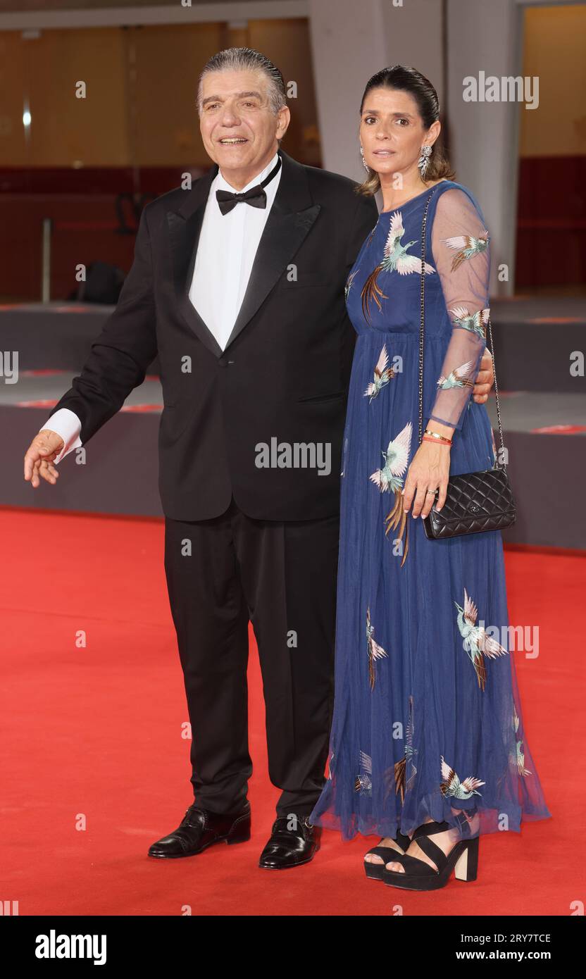 VENICE, ITALY - SEPTEMBER 09: Carlos Páez Rodríguez and guest attend a ...