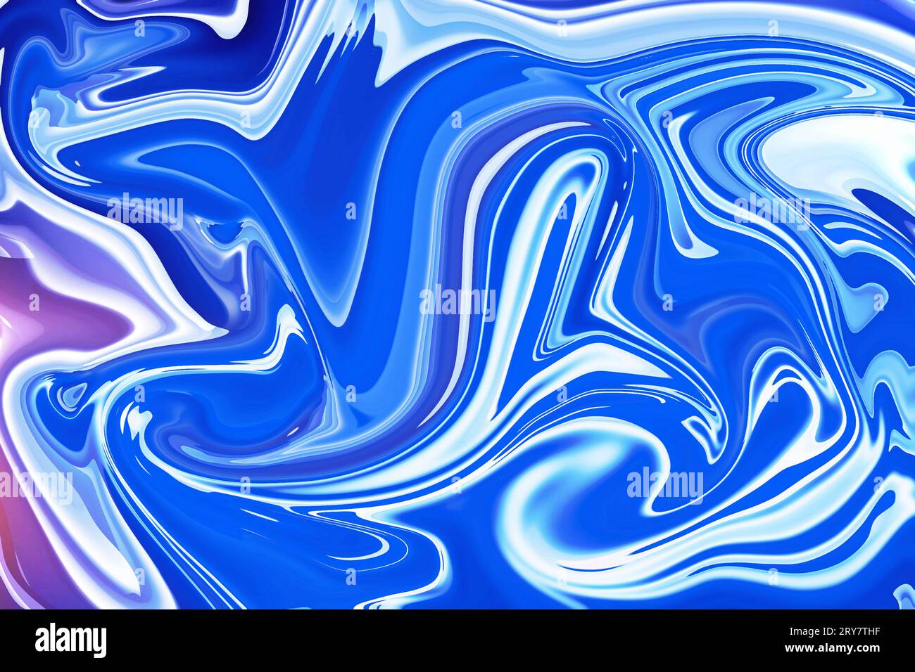 a serene exploration of blue liquid marble abstract backdrop Stock ...