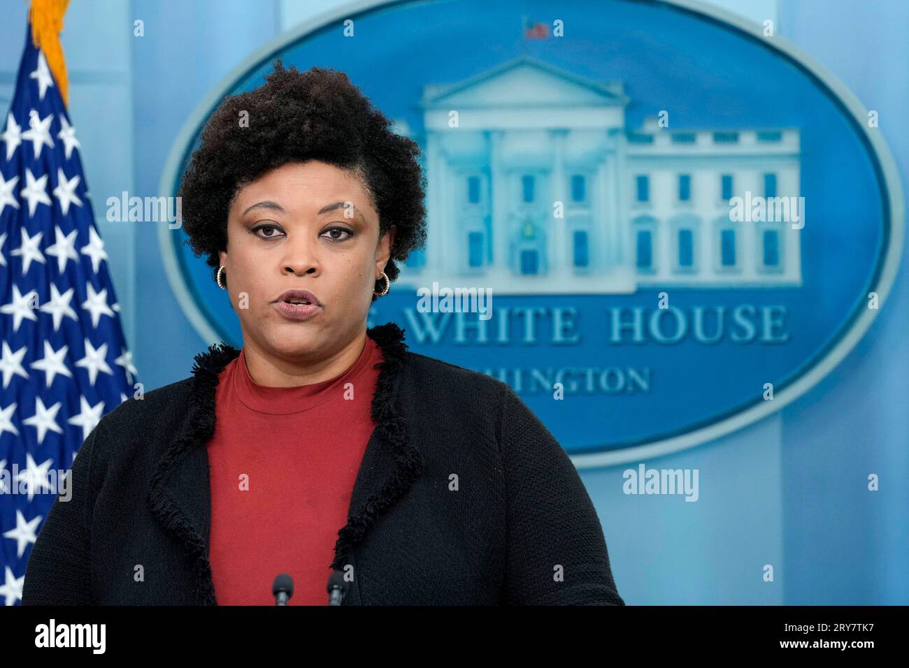 Office of Management and Budget director Shalanda Young speaks about ...