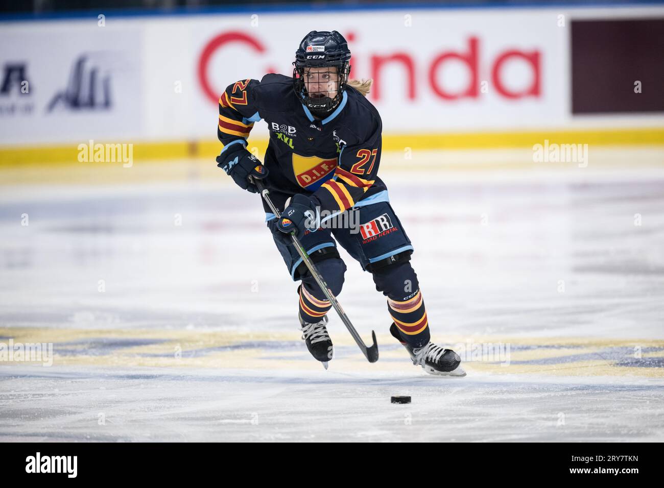 Stockholm, Sverige. 29th Sep, 2023. 230929 Djurgårdens Alice Wallin ...