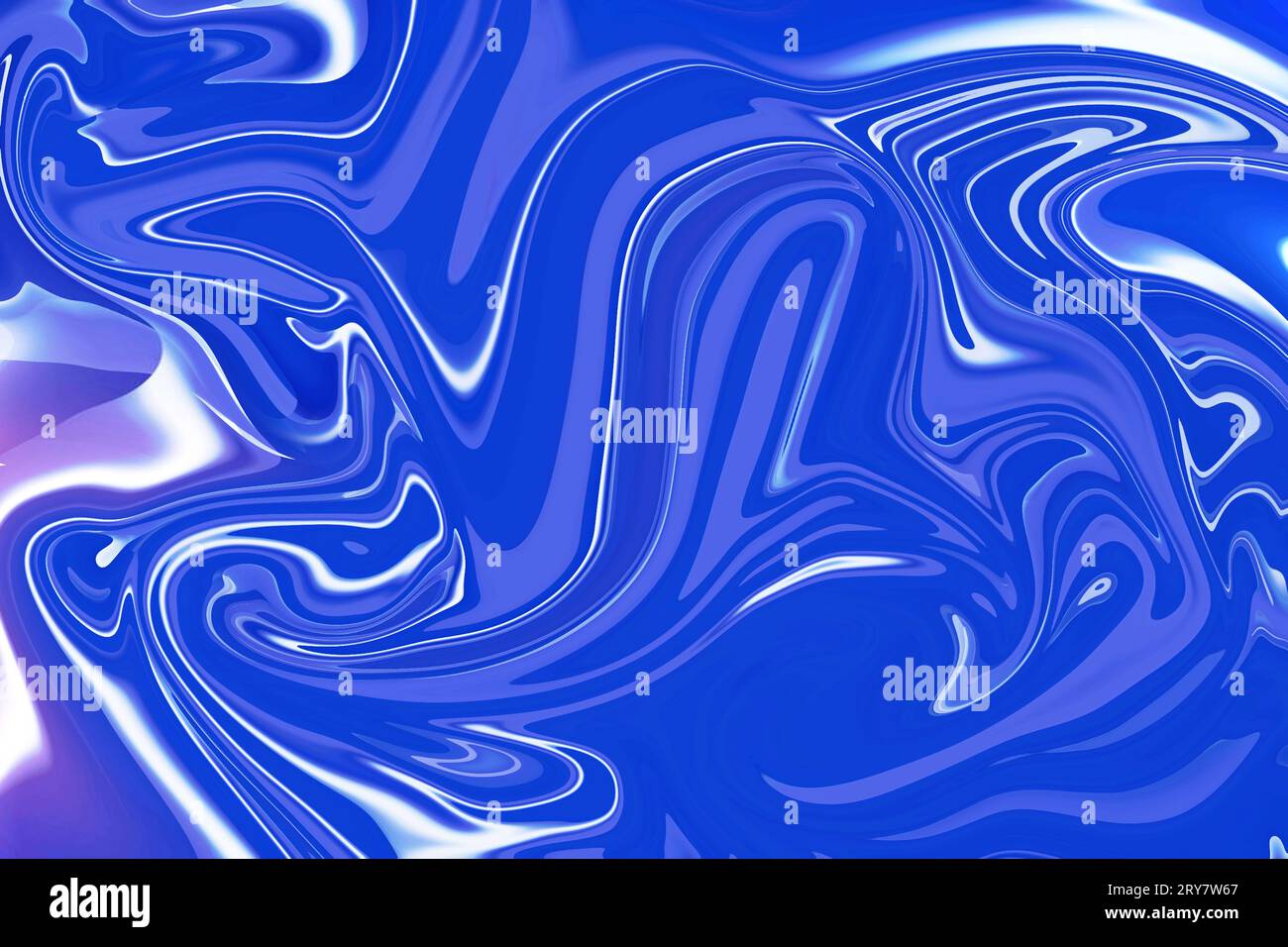 abstract background of blue and white liquid paint swirls Stock Photo ...
