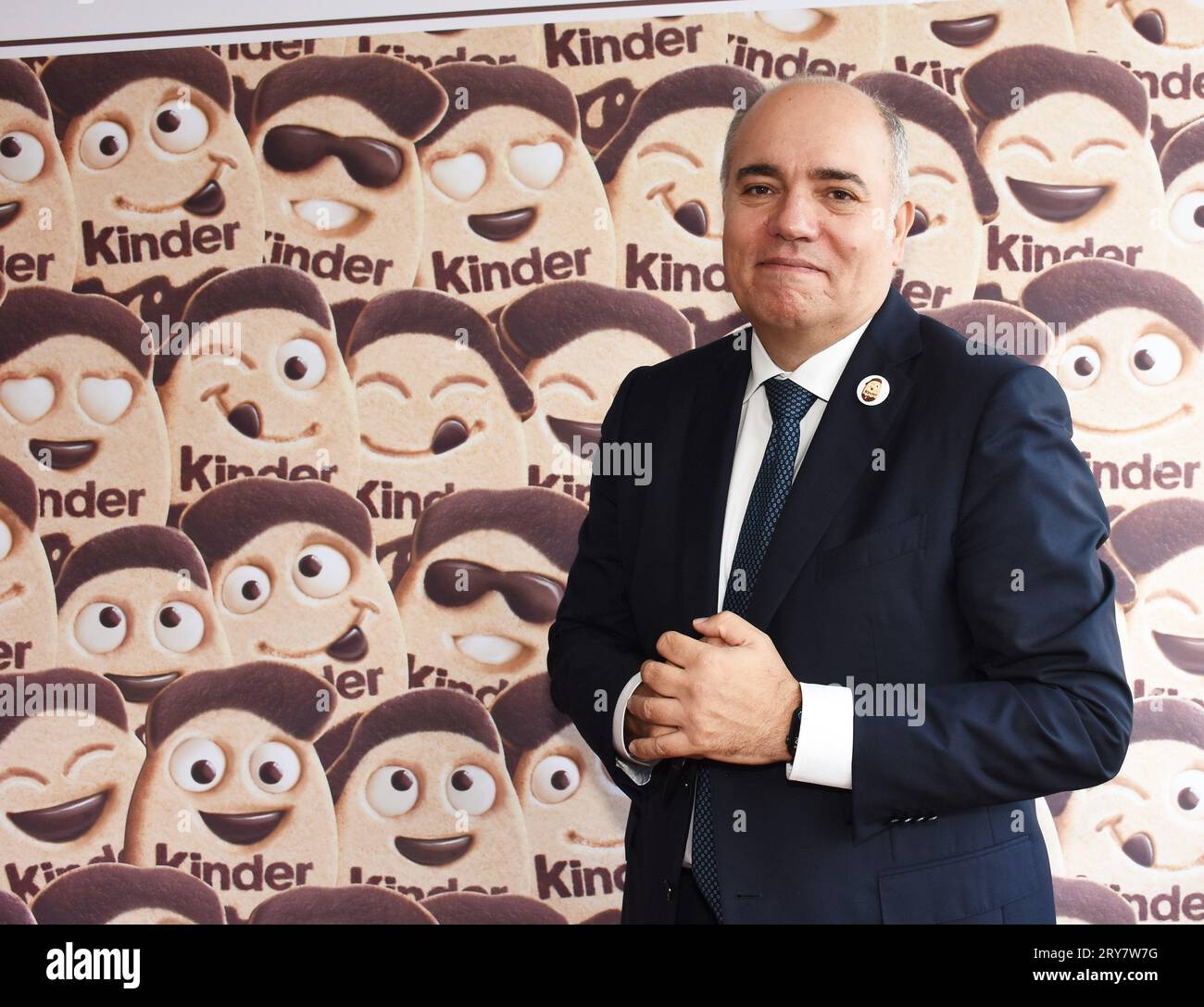 Milan, Italy. 29th Sep, 2023. Milan, Italy Ferrero presents Kinderini ...