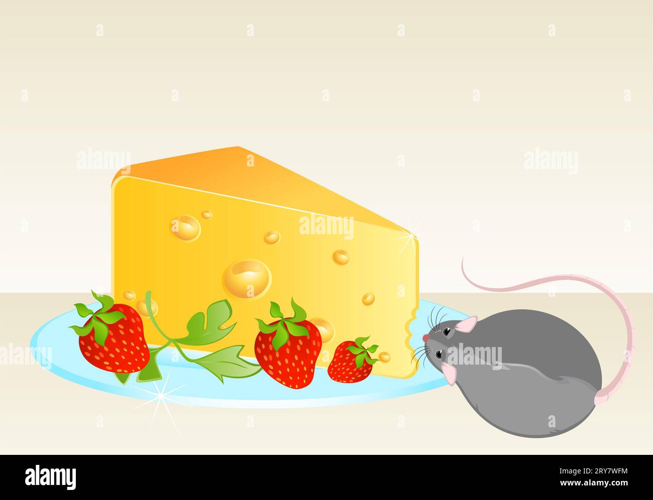 Funny rat and cheese Stock Photo - Alamy