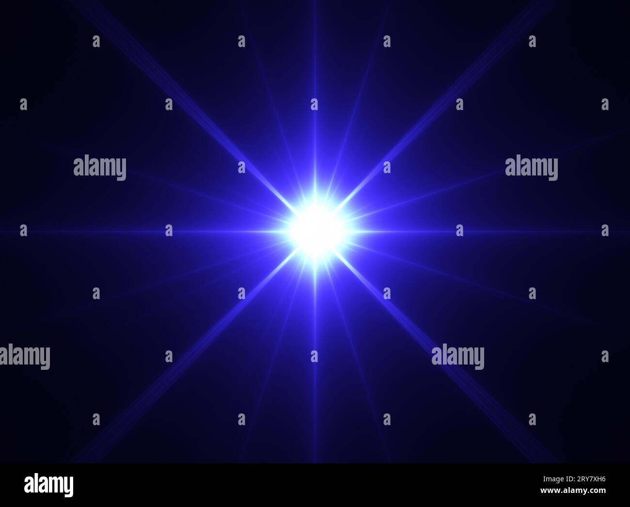 Deep blue glow star hi-res stock photography and images - Alamy
