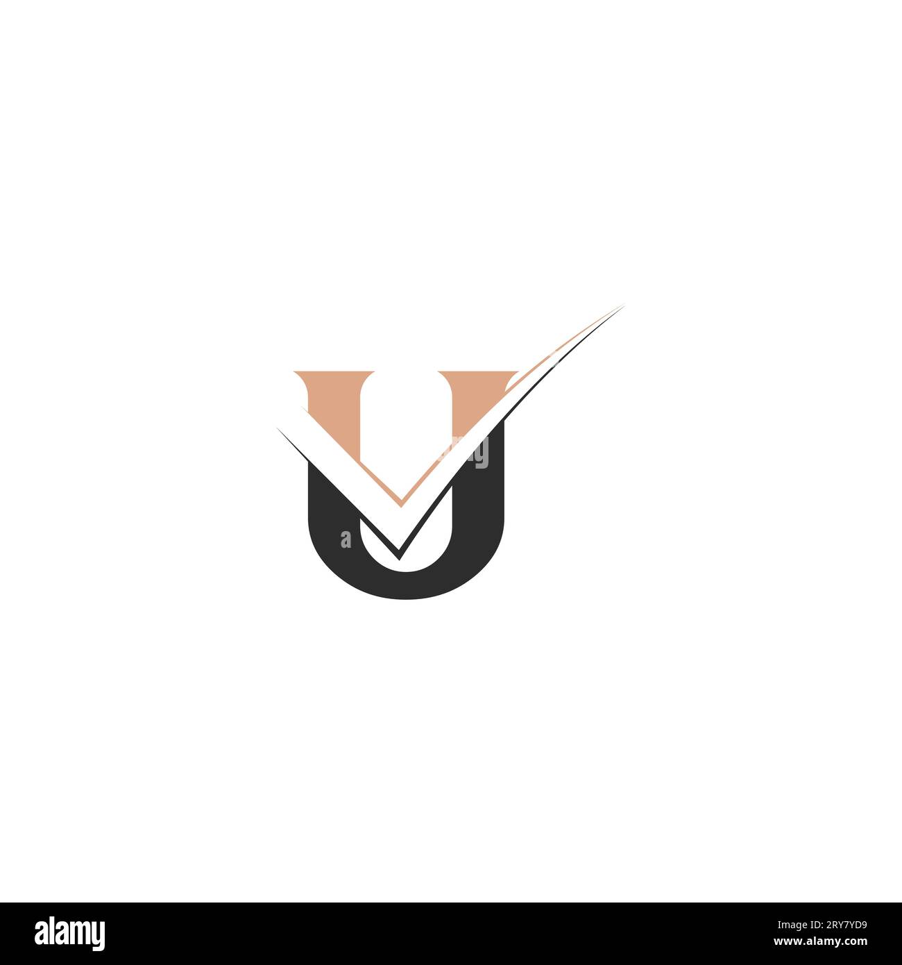 Alphabet Initials logo UU and U Stock Vector Image & Art - Alamy