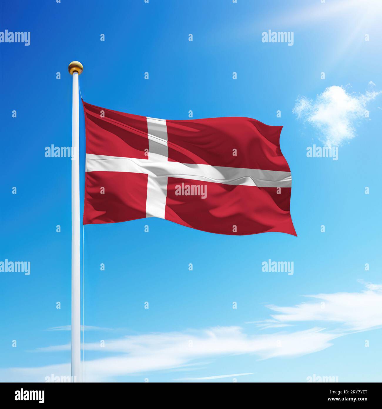 Denmark flag background abstract hi-res stock photography and images ...