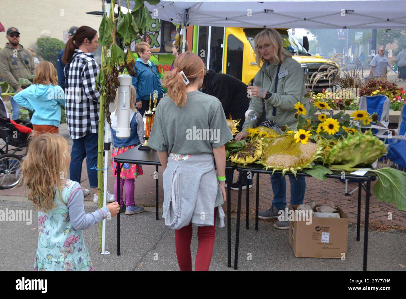 Children approach the judging table at the 24th annual La Porte ...