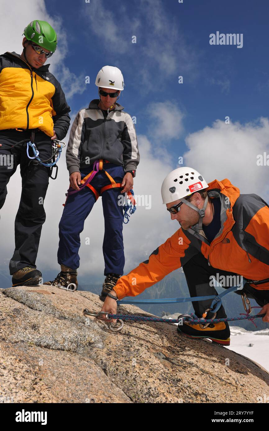 Rock climbing in the Alps, Austria Stock Photo - Alamy