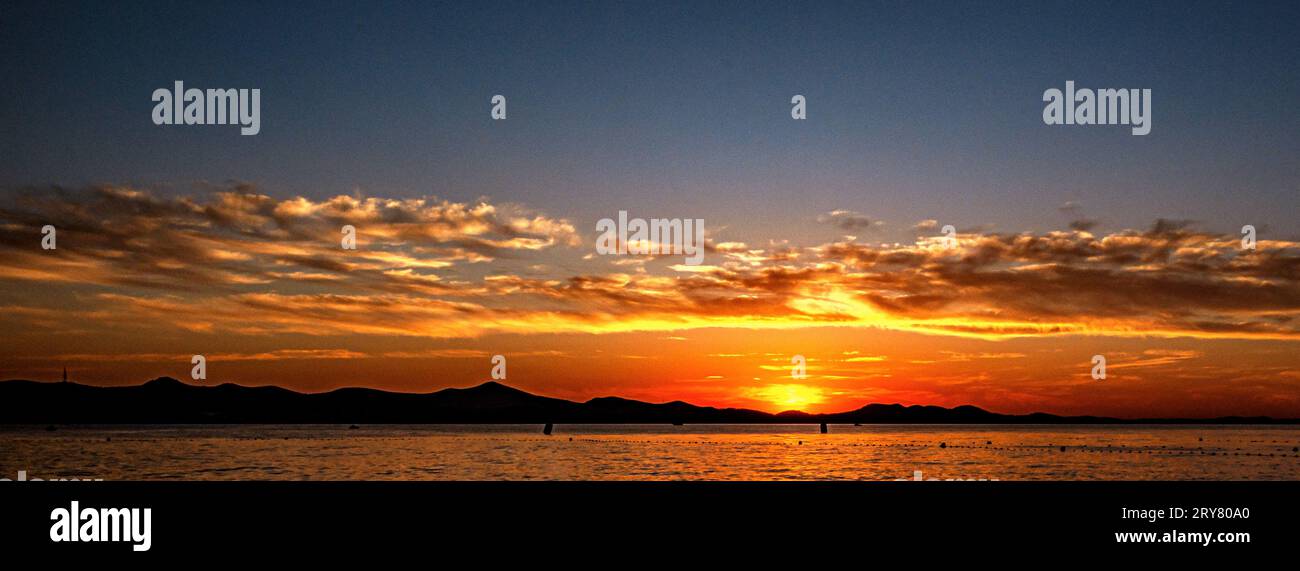 CROATIA : ZADAR - SUNSET AT KOLOVARE BEACH Stock Photo - Alamy