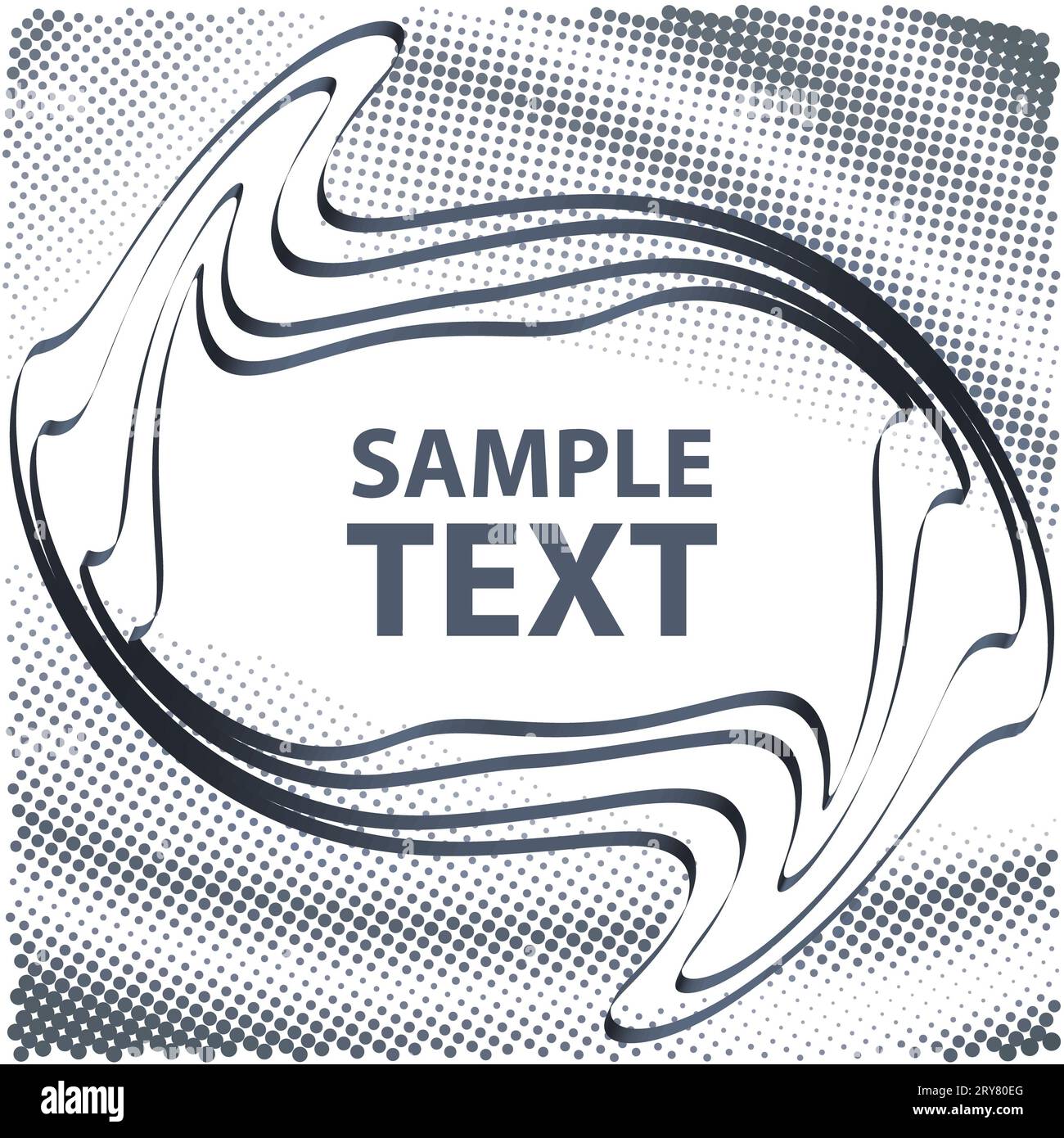 Halftone background halftone dots frame abstract vector hi-res stock ...