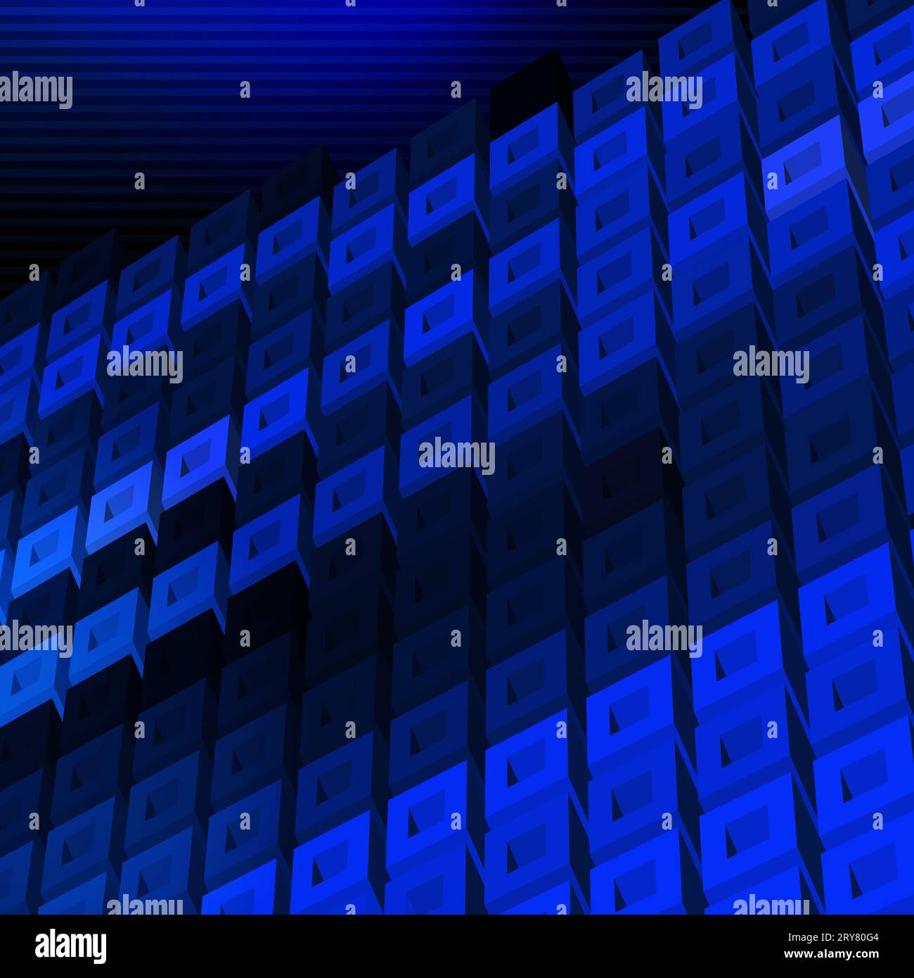 Abstract dark blue cell structure Stock Photo - Alamy