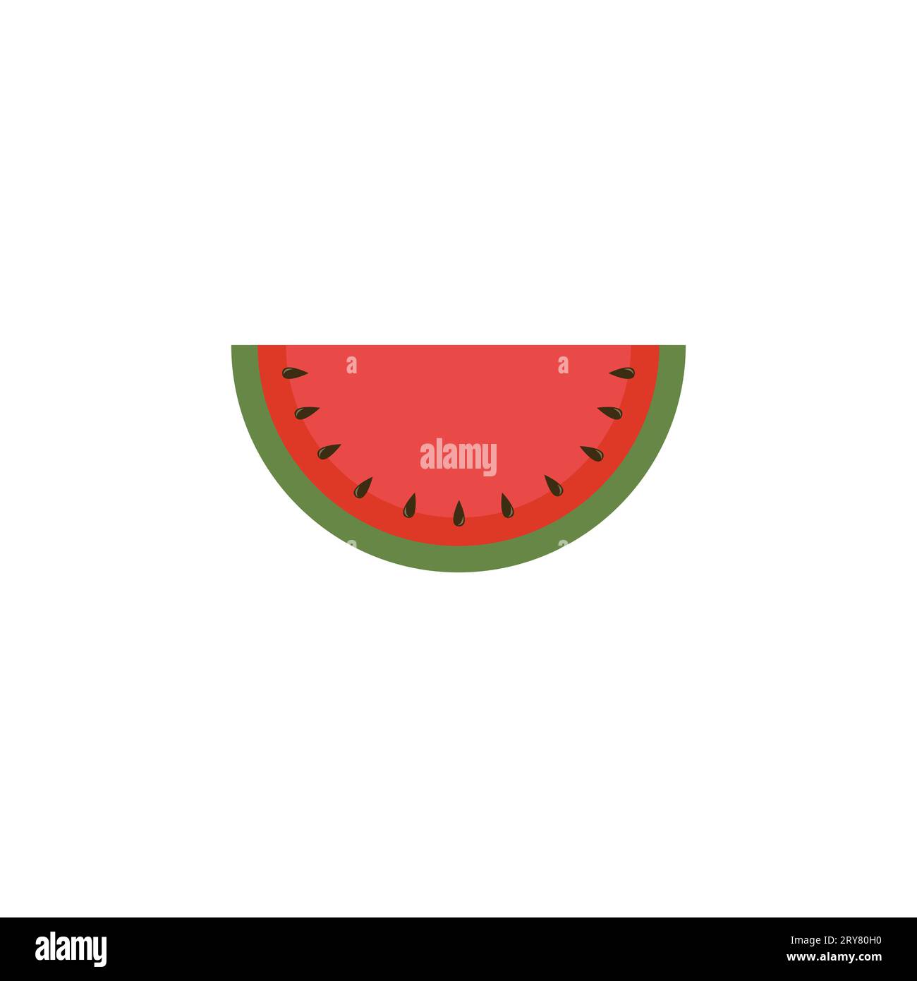 Watermelon Slice Illustration. Concept of healthy lifestyle and ripe ...