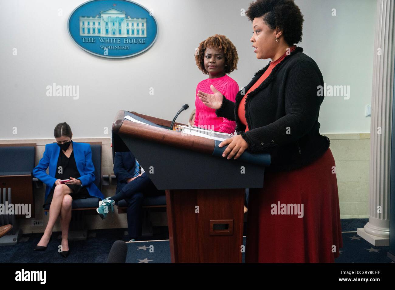 Washington, USA. 29th Sep, 2023. White House press secretary Karine ...