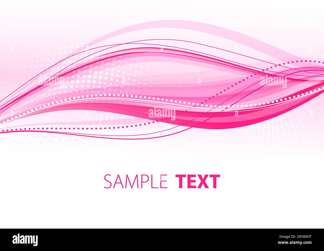 Abstract template with light pink waves Stock Photo - Alamy