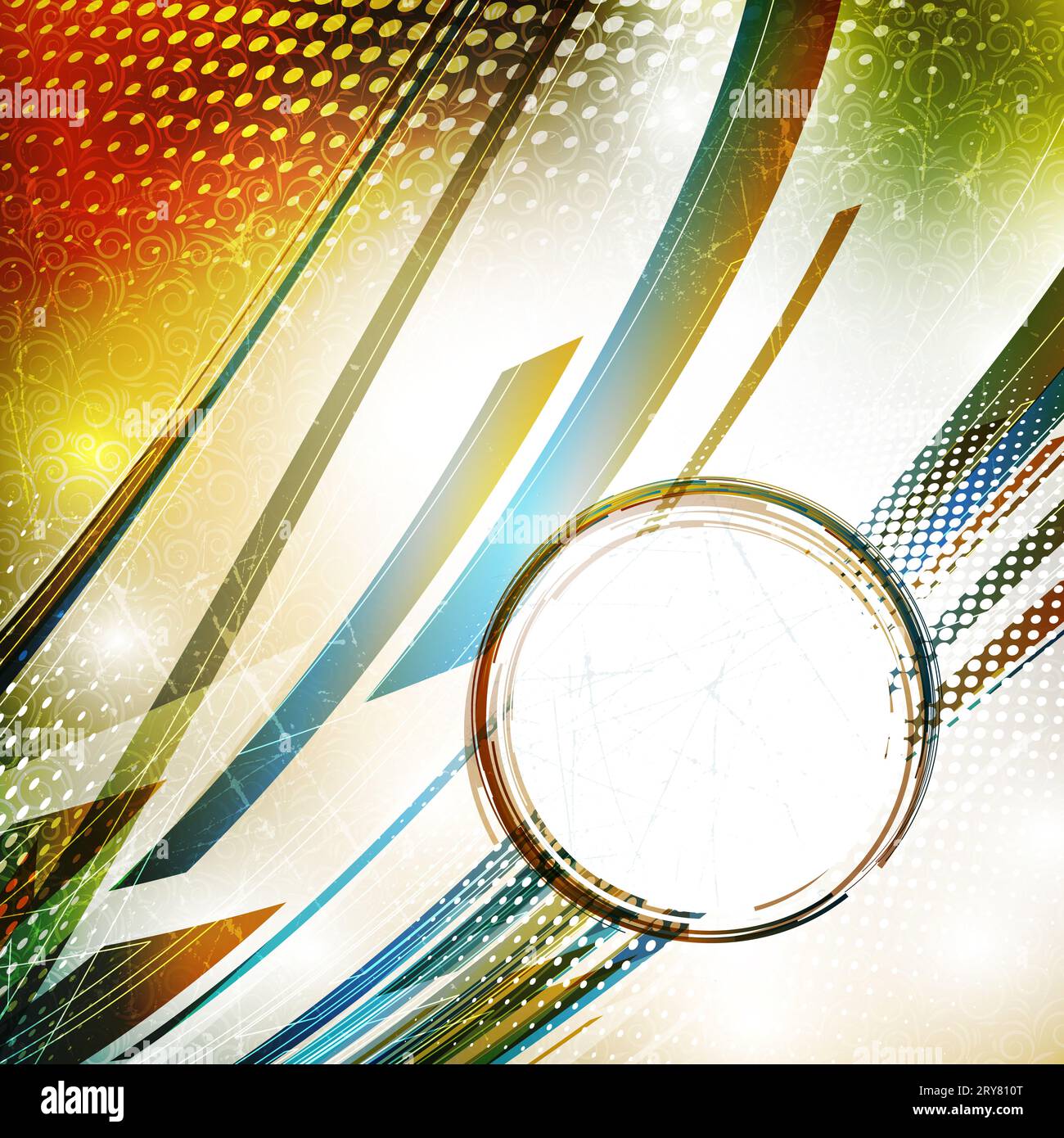 Abstract background retro circle hi-res stock photography and images ...