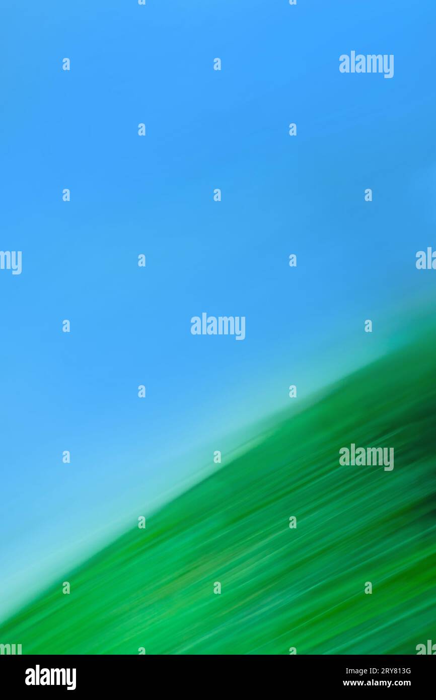 Green slow shutter speed with motion blur effect. Natural green long ...