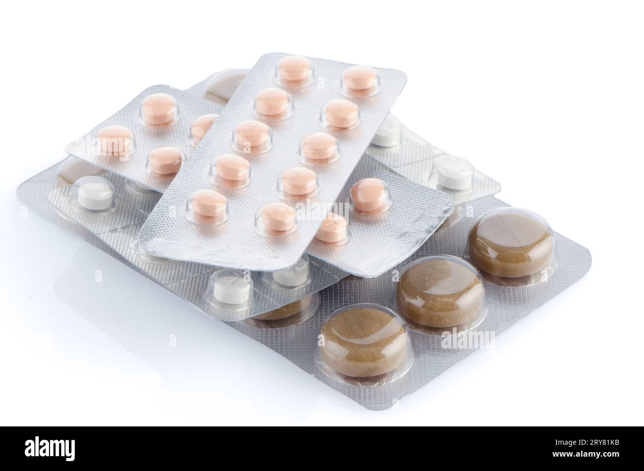 Pill capsule tablet package Cut Out Stock Images & Pictures - Alamy