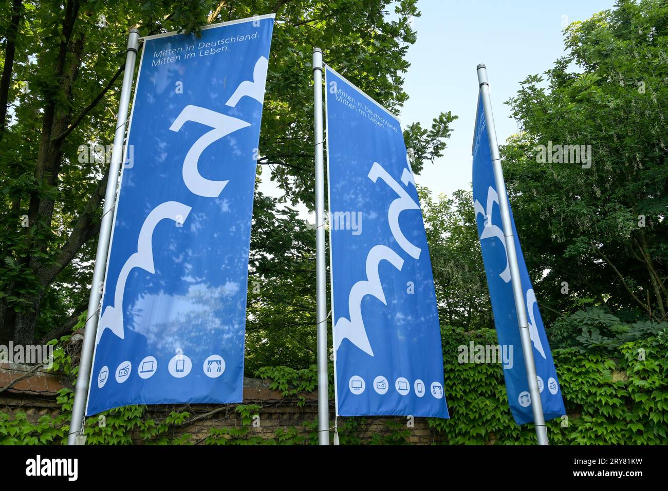 Mitteldeutscher Rundfunk MDR, Kantstraße, Leipzig, Sachsen, Deutschland ...