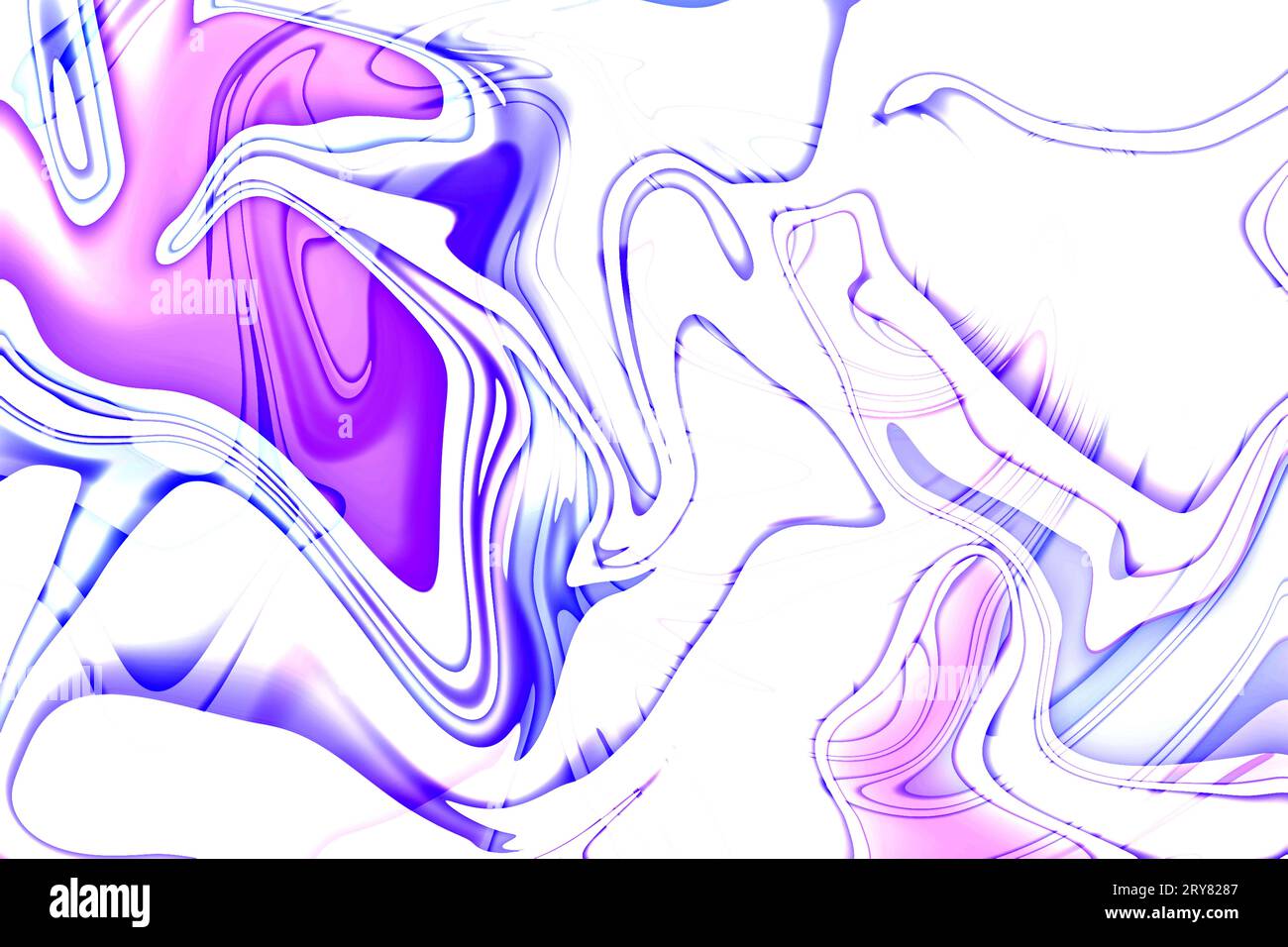 vibrant interplay of colors as lilac and purple paint flow freely ...