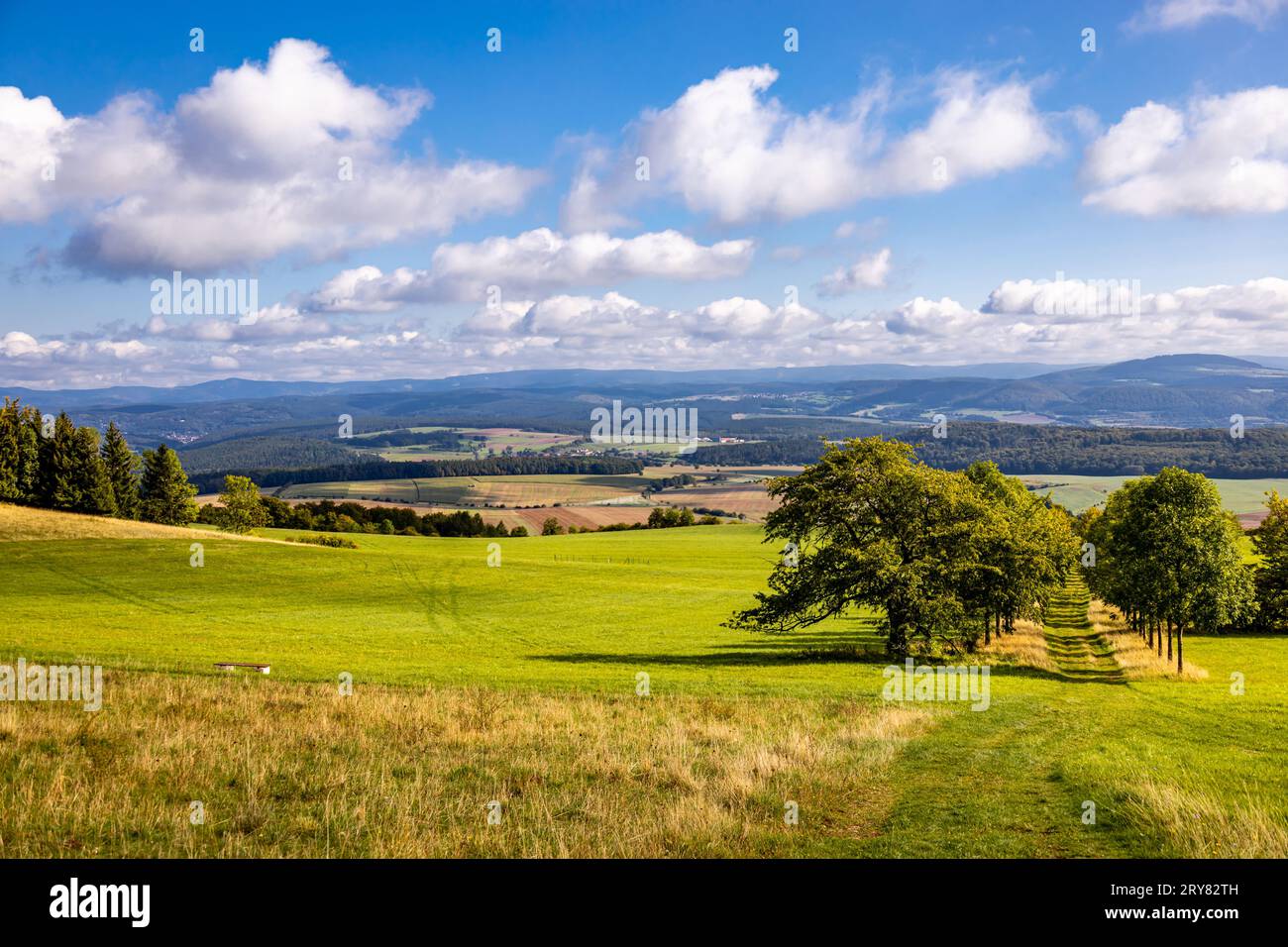 Beautiful hike through southern Thuringia around the Hohe Geba near ...