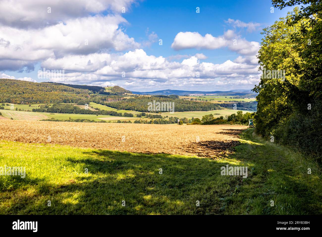 Beautiful hike through southern Thuringia around the Hohe Geba near ...