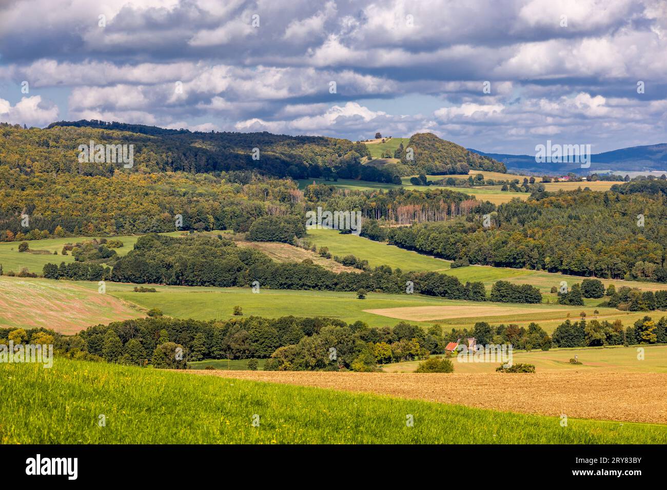 Beautiful hike through southern Thuringia around the Hohe Geba near ...