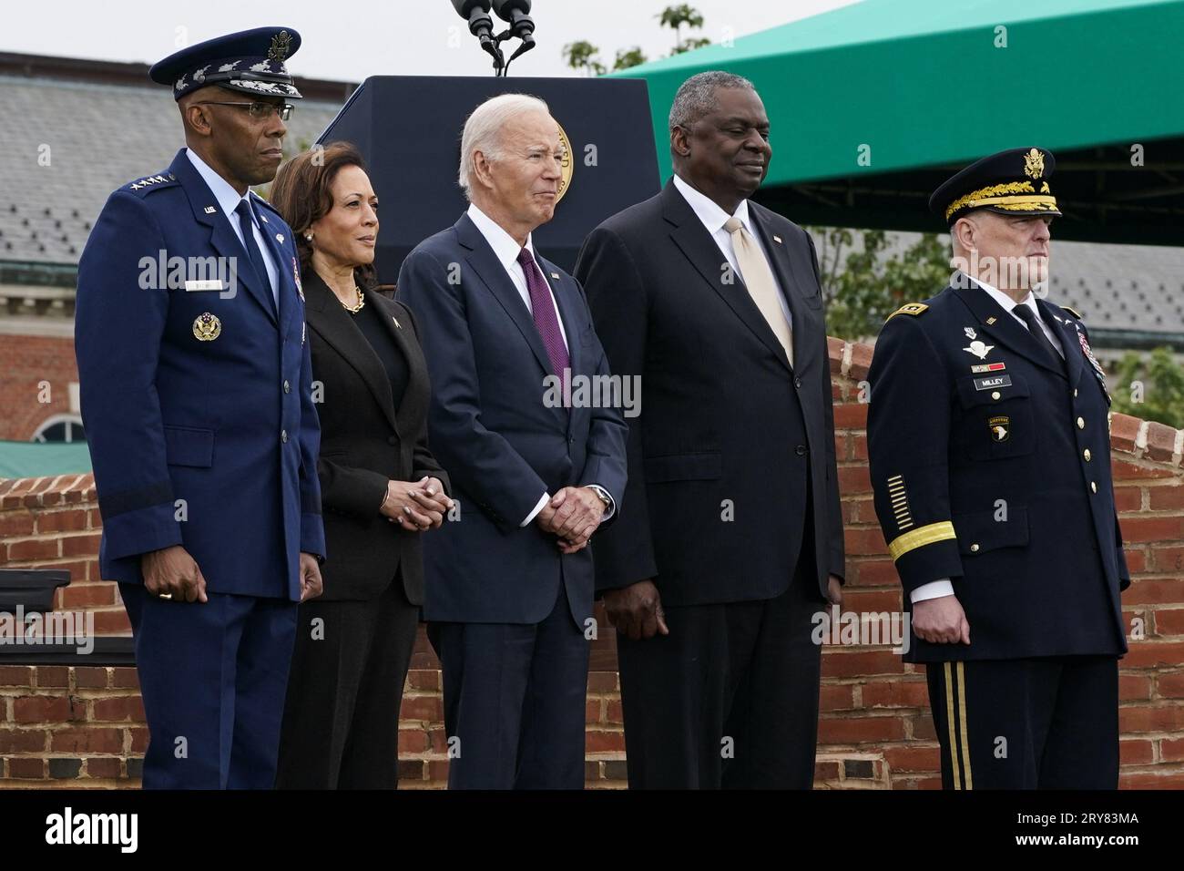 General Charles Q. Brown, Jr., Vice President Kamala Harris, President ...