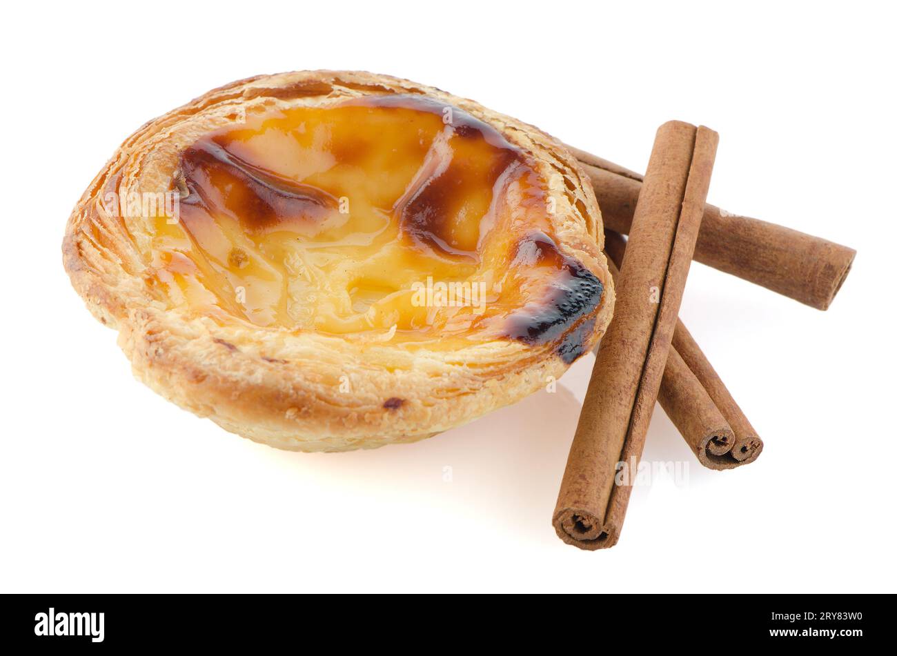 Fresh pastel de nata Cut Out Stock Images & Pictures - Alamy