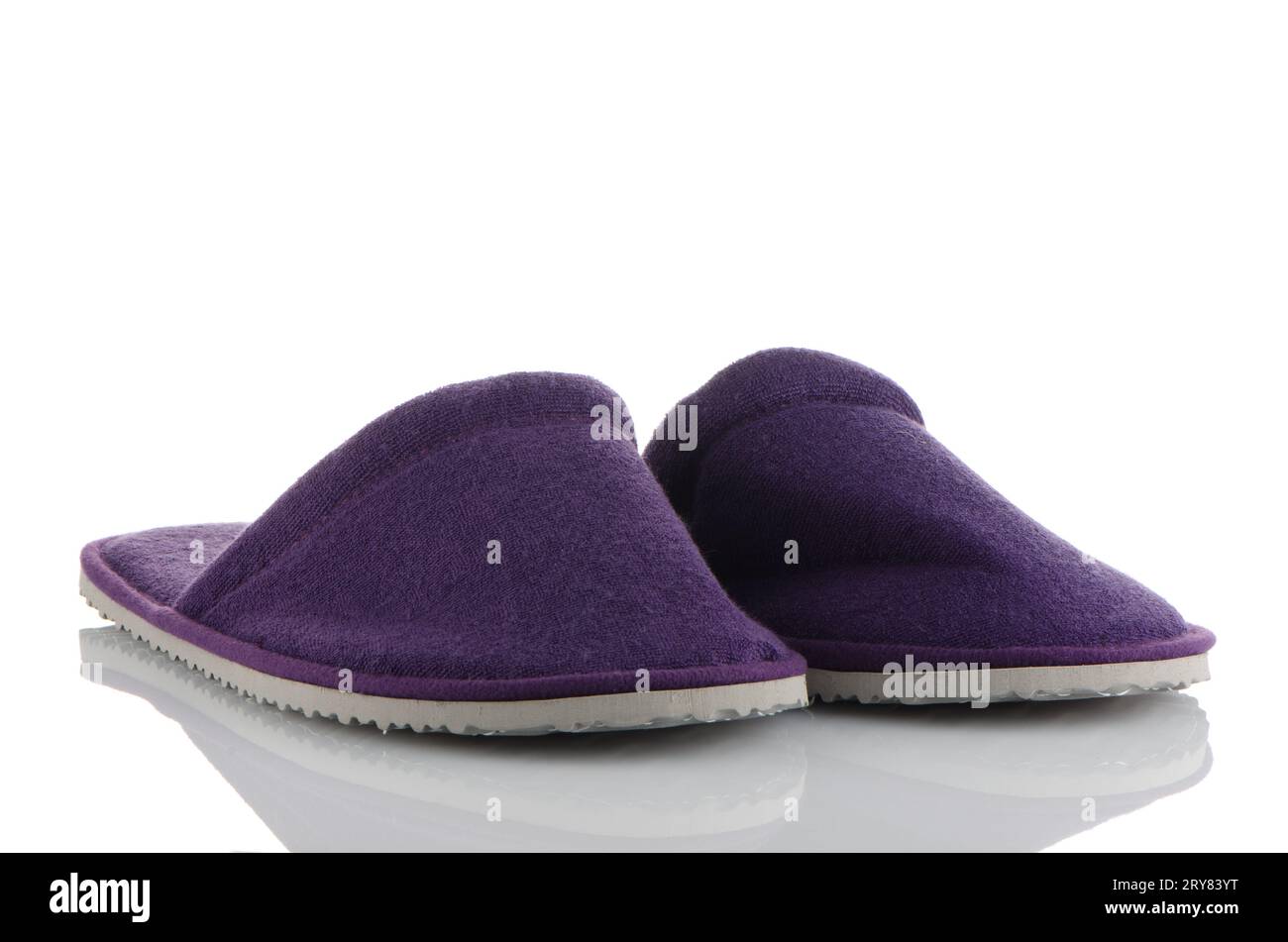 Purple slippers isolated hi-res stock photography and images - Alamy