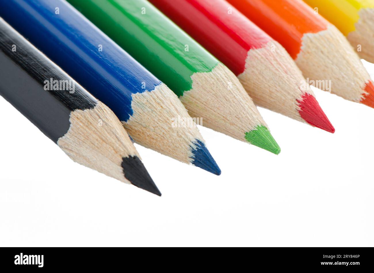 Pattern orange pencils brown hi-res stock photography and images - Alamy