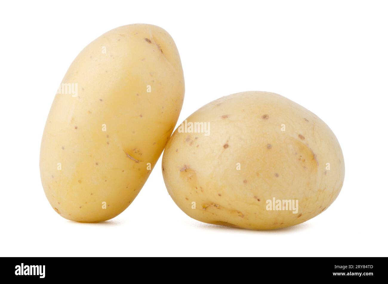 Fresh new potatoes green Cut Out Stock Images & Pictures - Alamy