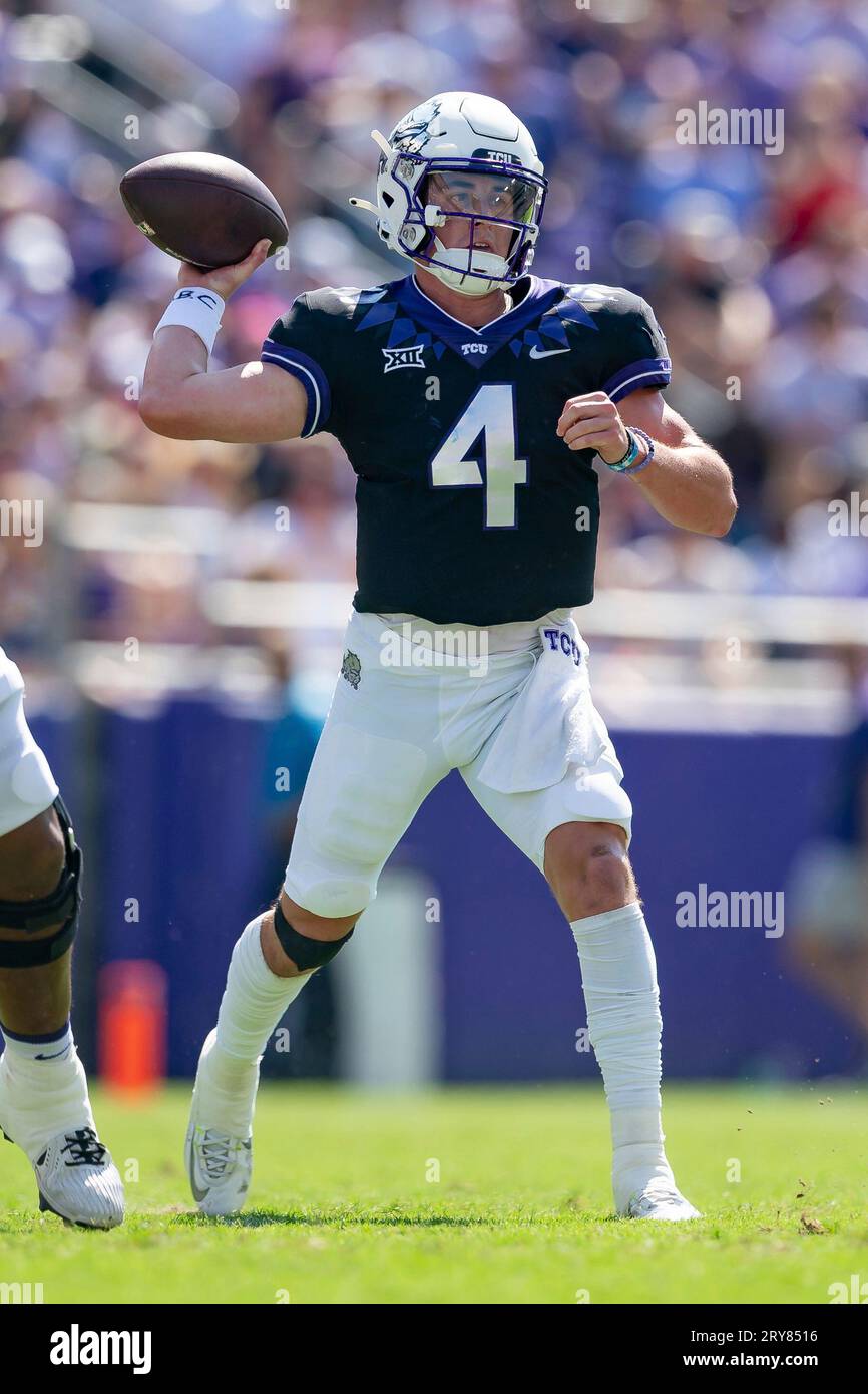 FORT WORTH, TX - SEPTEMBER 23: TCU Horned Frogs quarterback Chandler ...