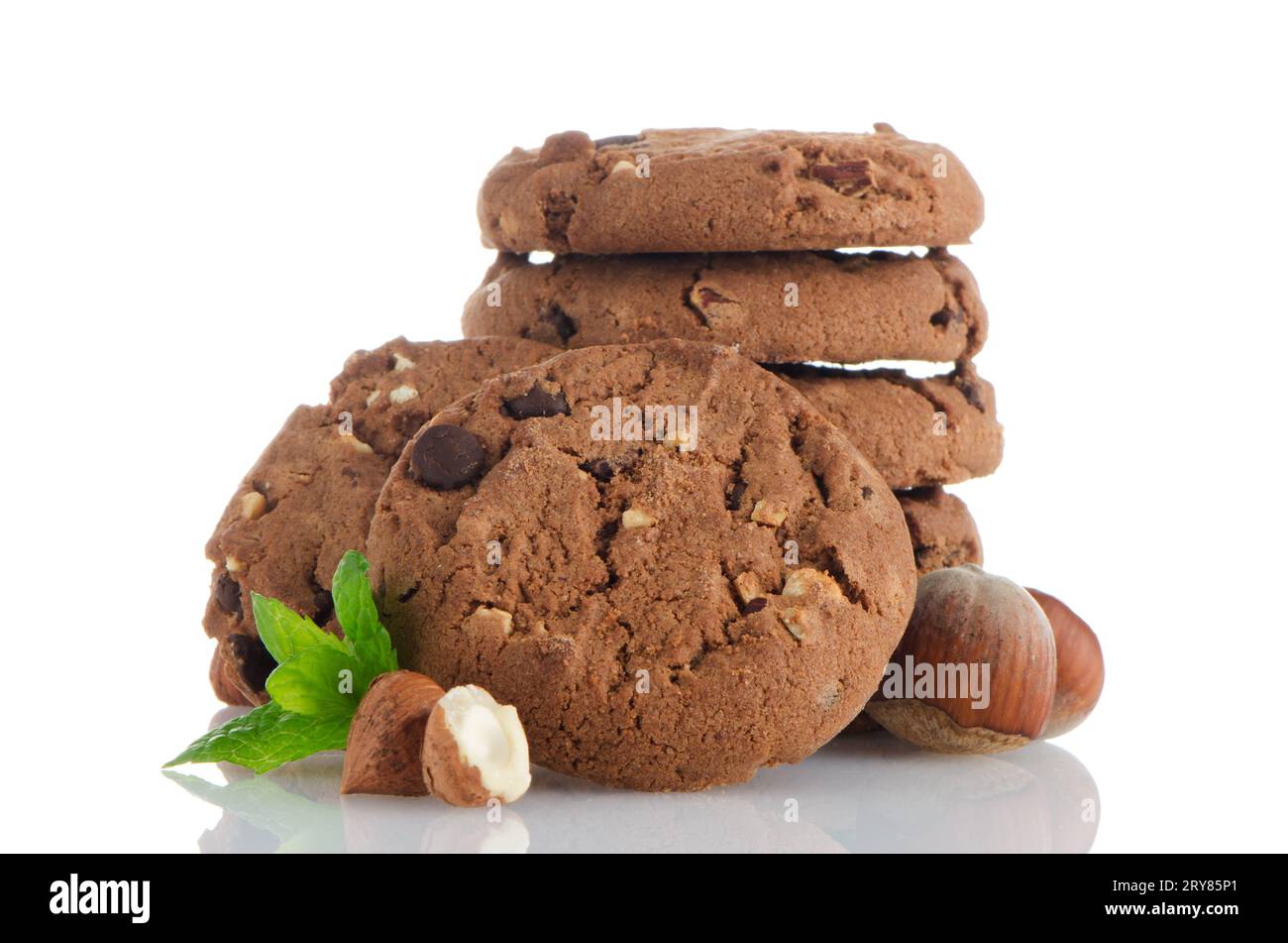 Homemade chocolate cookies Stock Photo - Alamy