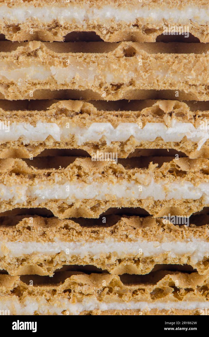 Crispy waffle texture hi-res stock photography and images - Alamy