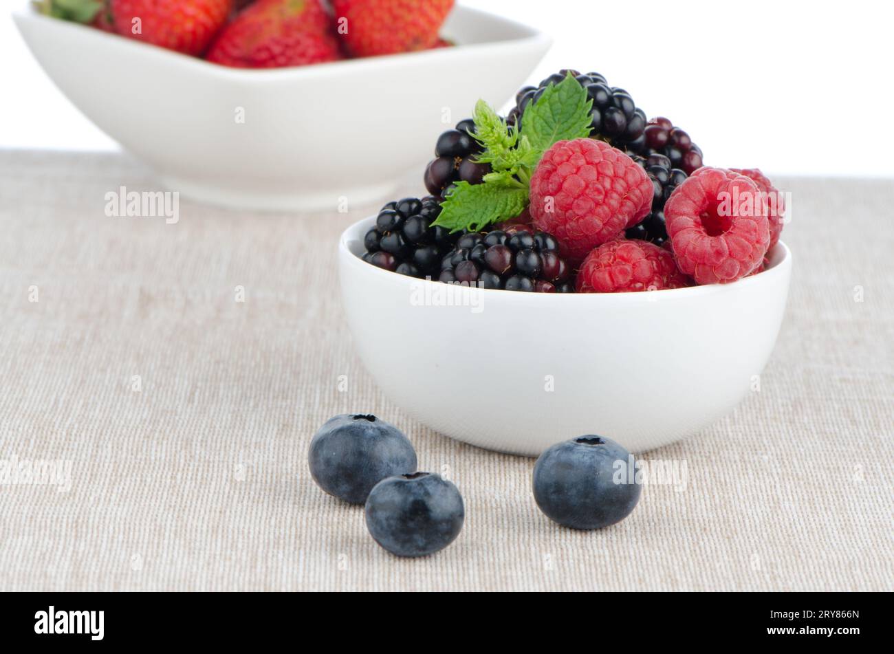 Bowl of berries fruits Stock Photo - Alamy